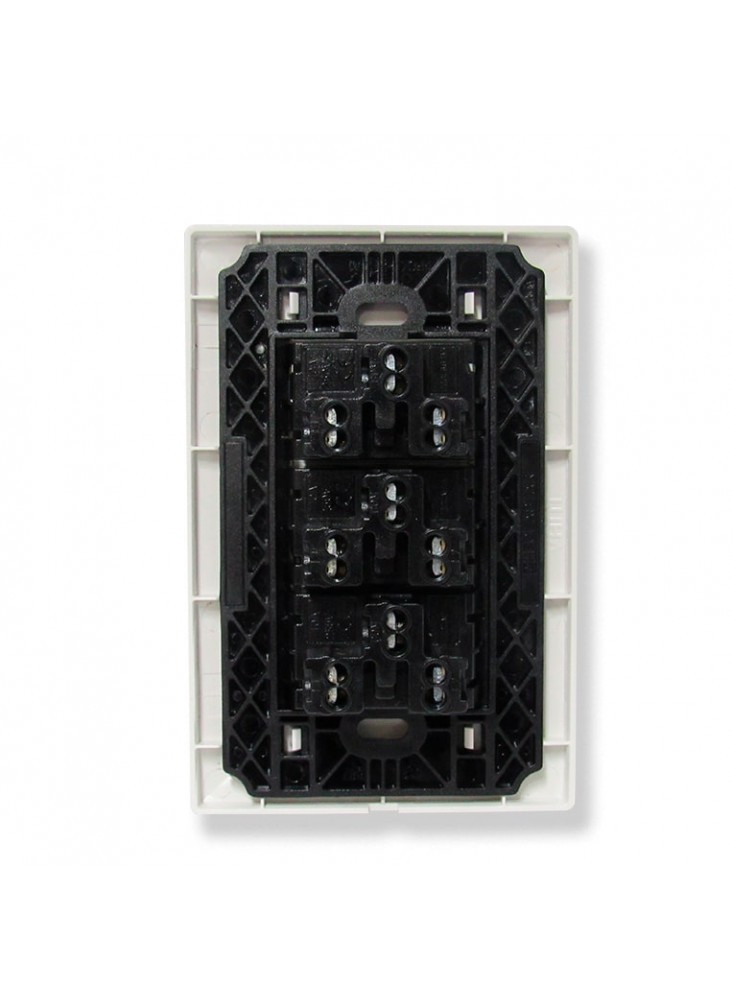 IE2B - Interruptor doble blanco placa blanca Loft Enerlux