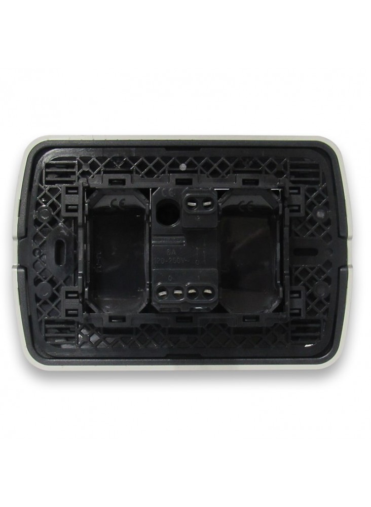 IE1ES - Interruptor sencillo escala/conmutable negro placa satín Loft ...